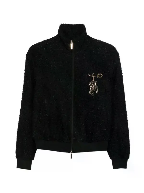 Emporio Armani Appliqué Zip Jacket - Black