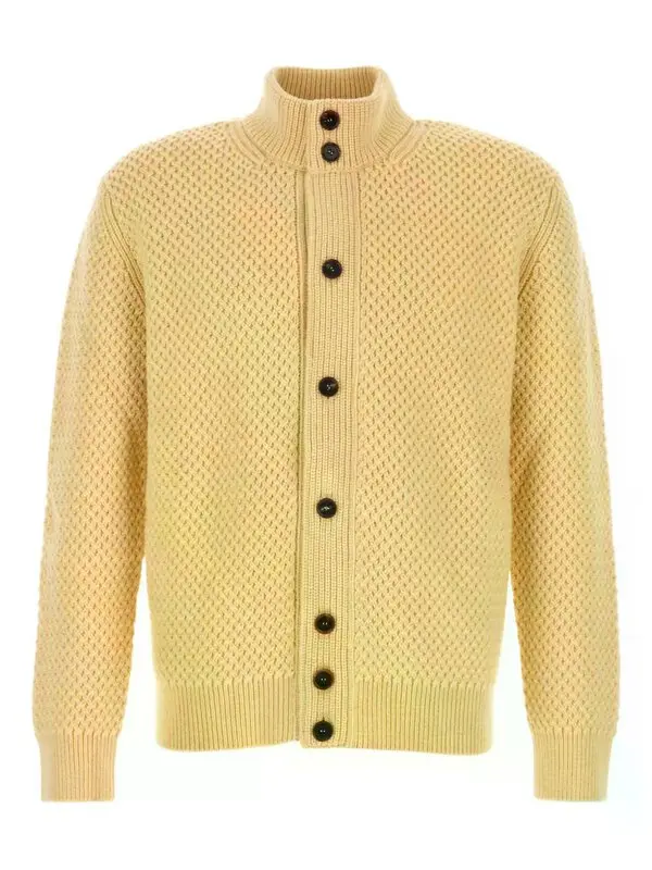 Zegna Long-sleeve Button Cardigan - Yellow
