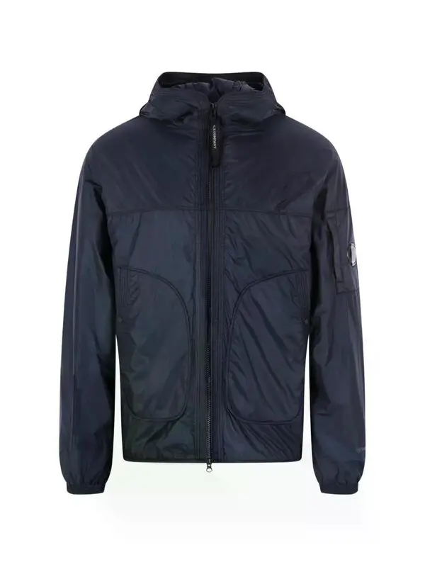 C.P. COMPANY Zip-up Hooded Jacket - Blue