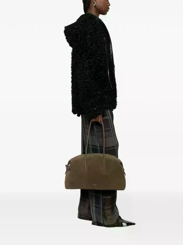 DEMELLIER Stockholm Suede Shoulder Bag - Brown