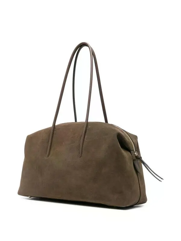 DEMELLIER Stockholm Suede Shoulder Bag - Brown
