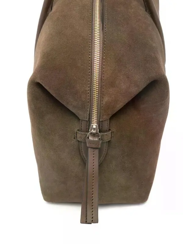 DEMELLIER Stockholm Suede Shoulder Bag - Brown