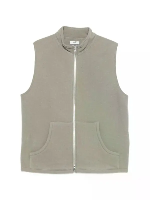 RIER Zip-fastening Pocket Gilet - Grey