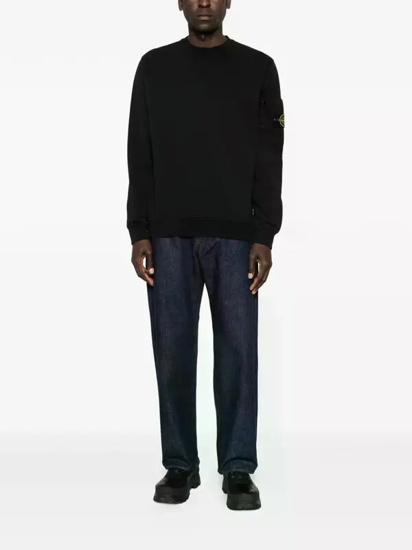 Stone Island Patch Pocket Sweatshirt - Black