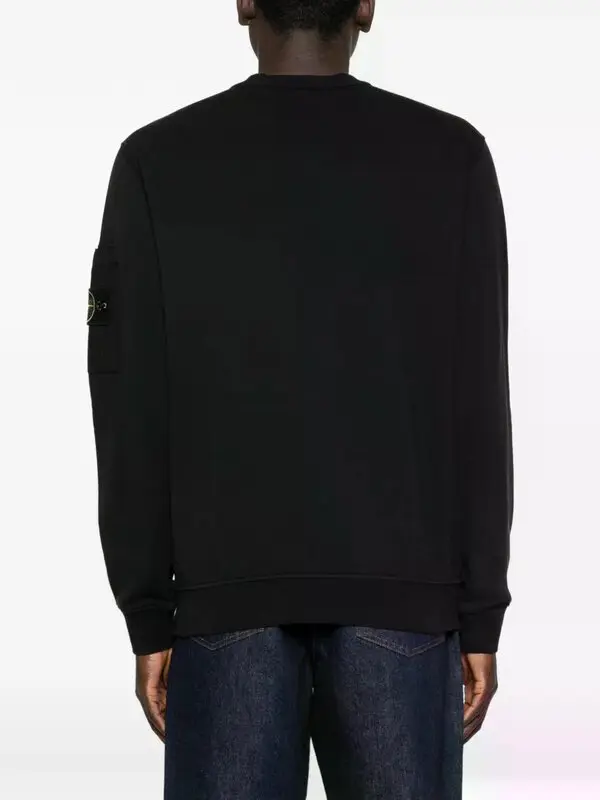 Stone Island Patch Pocket Sweatshirt - Black