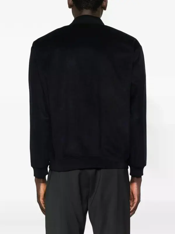 Barena Venezia Cashmere Zip-up Bomber Jacket - Blue