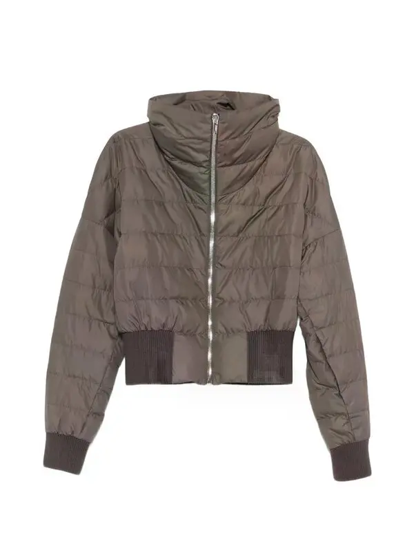 MONCLER + RICK OWENS Cropped Quilted Jacket - Brown