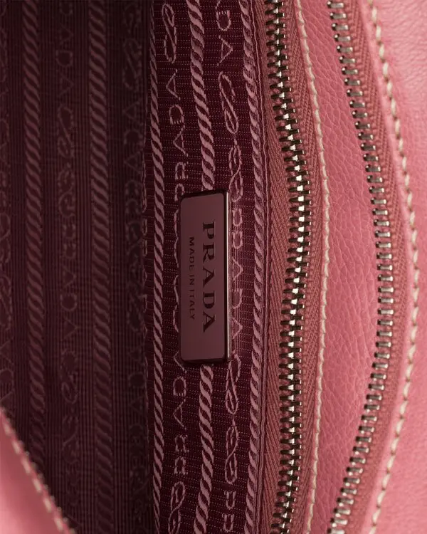 Prada Antiqued Leather Tote Bag - Pink