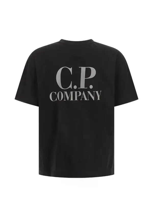 C.P. COMPANY 30/1 Jersey Short-sleeve Printed Graphics T-shirt - Black