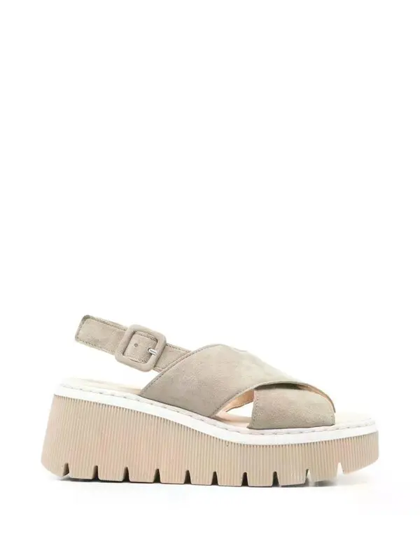 Gabor Cross-over Platform Sandals