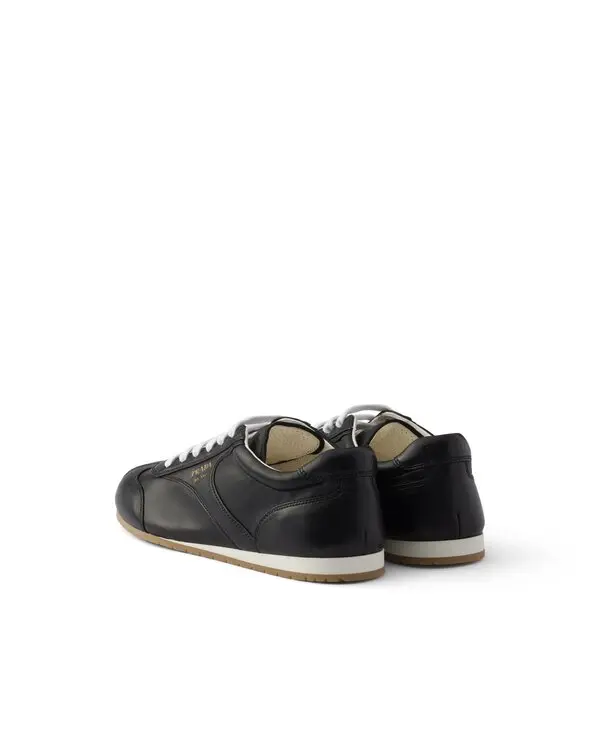 Prada Nappa Leather Low Top Sneakers