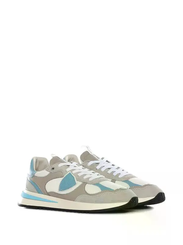 Philippe Model Olympique Appliqued Panelled Sneakers - Grey