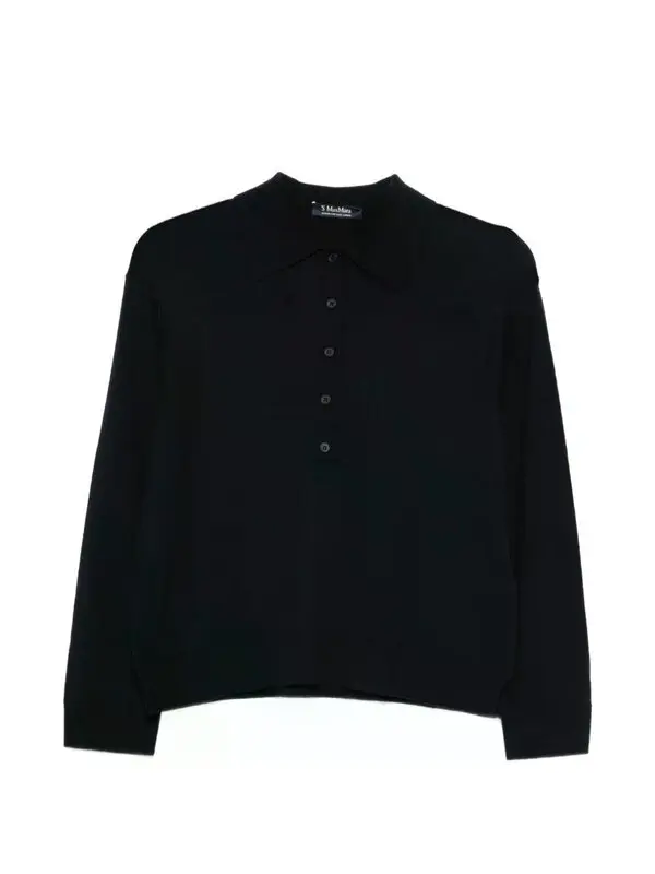 Max Mara Button-up Polo Top