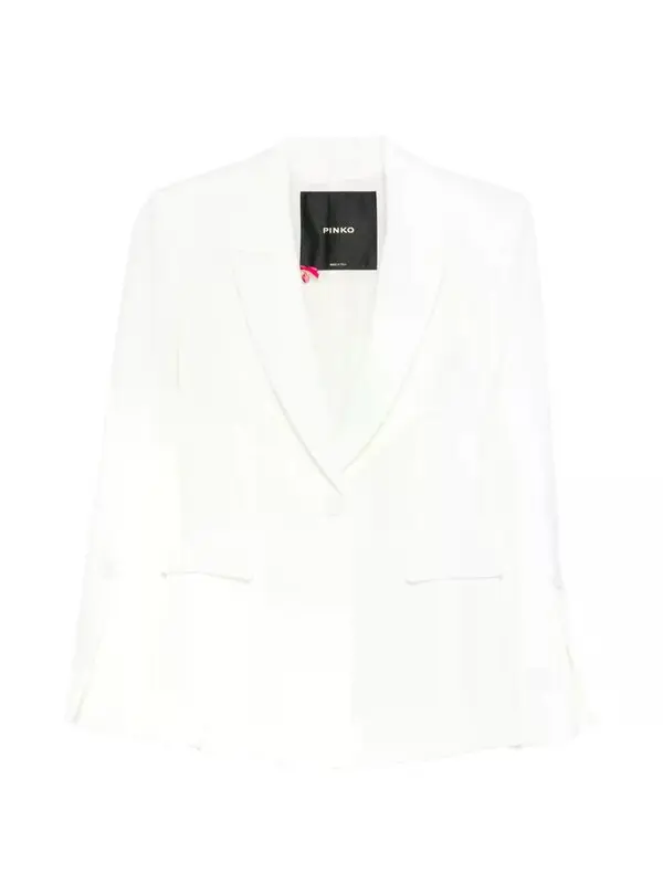 Pinko Slits Tailored Blazer - White