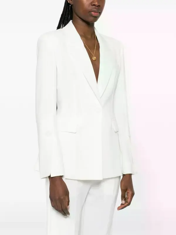 Pinko Slits Tailored Blazer - White