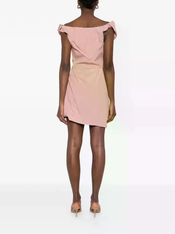 VIVIENNE WESTWOOD Ginnie Amber Draped Mini Dress - Pink