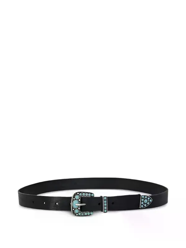 FORTELA Thelma Leather Belt - Black
