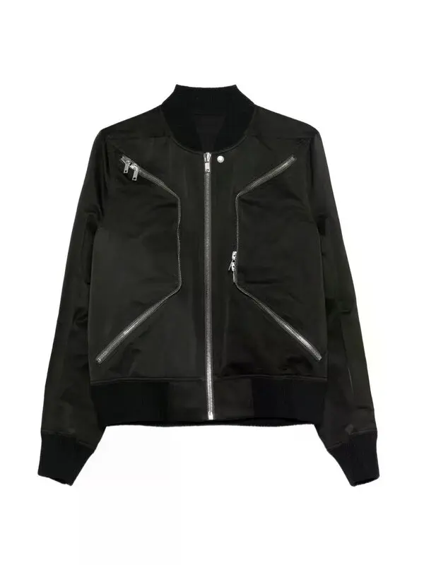 Rick Owens Heizer Flight Zipped Bomber Jacket