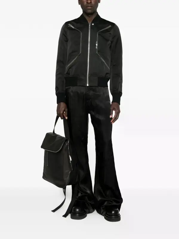Rick Owens Heizer Flight Zipped Bomber Jacket