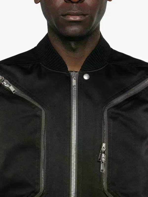 Rick Owens Heizer Flight Zipped Bomber Jacket