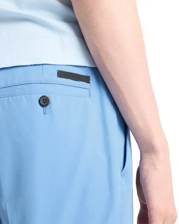 Prada Poplin Trumpet Flare Pants - Light Blue