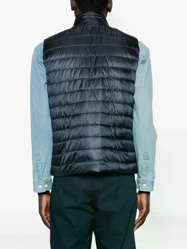 Herno Zip-fastening Quilted Gilet - Blue