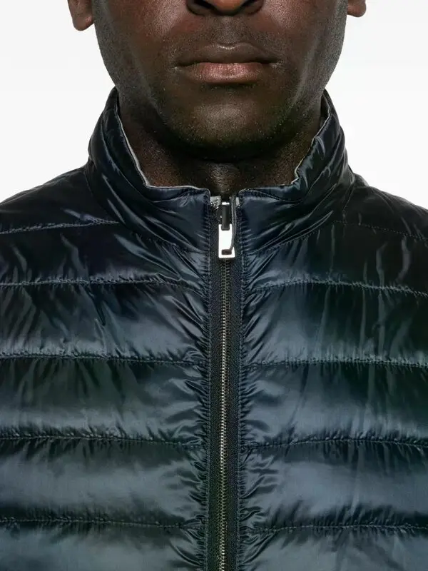 Herno Zip-fastening Quilted Gilet - Blue