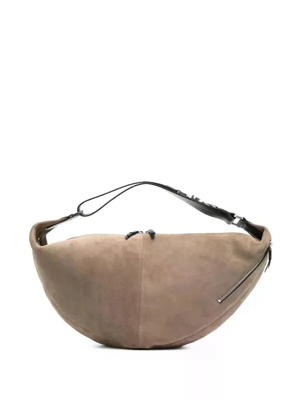 LEMAIRE Quiver Suede Shoulder Bag - Neutrals