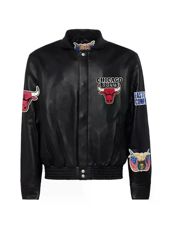 JEFF HAMILTON Leather Bomber Jacket