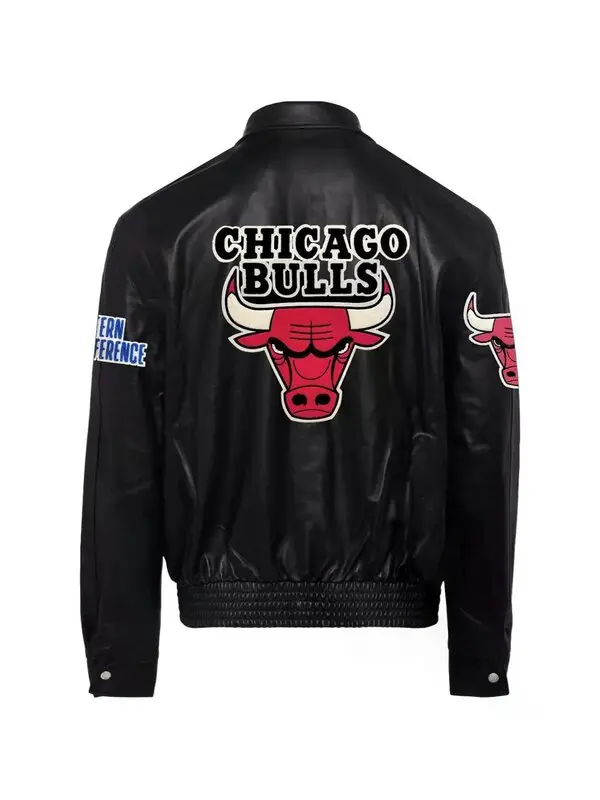JEFF HAMILTON Leather Bomber Jacket