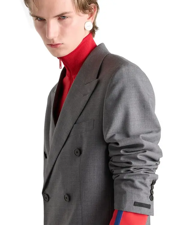 Prada Double-breasted Wool Jacket