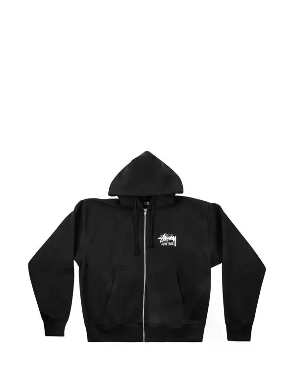 StÜssy Zip-front Hoodie - Black