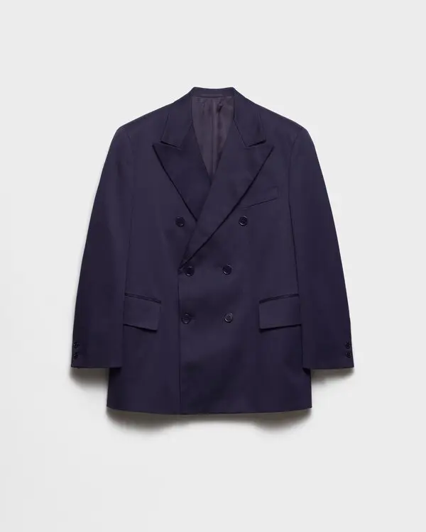 Prada Double-breasted Cotton Jacket