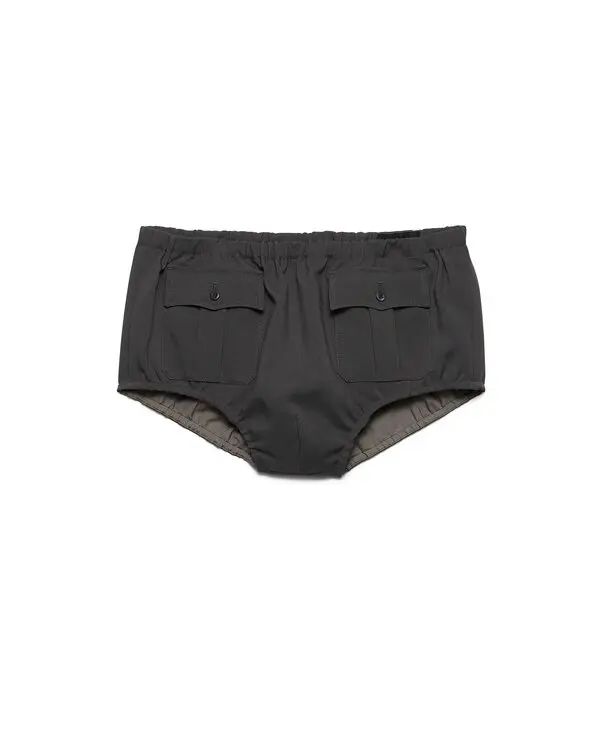 Prada Technical Fabric Shorts - Grey