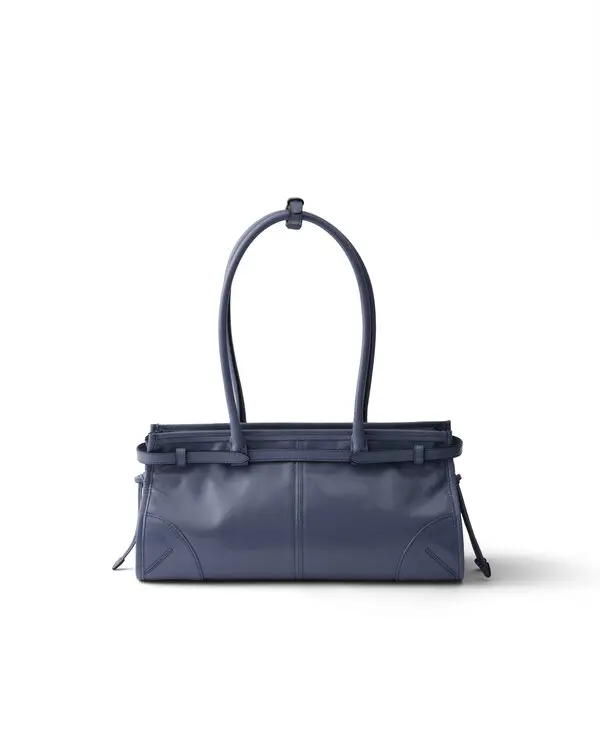 Prada Bonnie Medium Leather Handbag - Blue