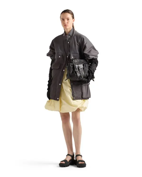 Prada Washed Re-nylon Rain Jacket - Grey