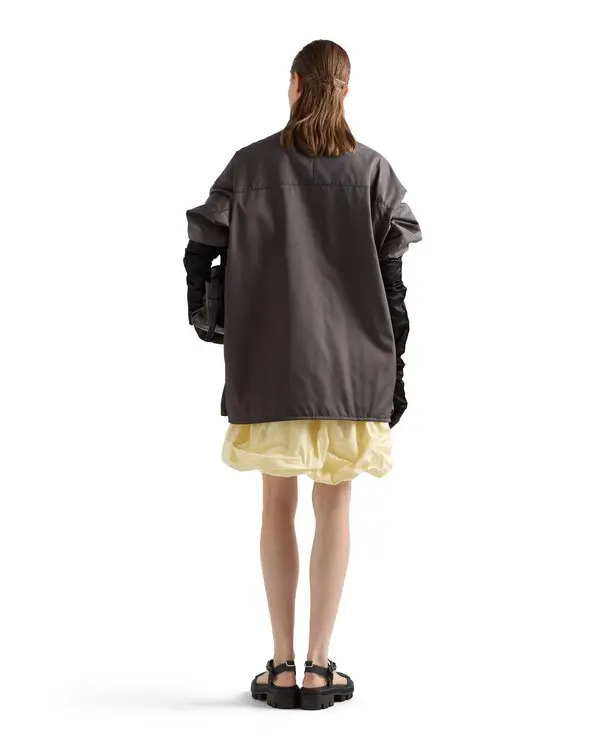 Prada Washed Re-nylon Rain Jacket - Grey