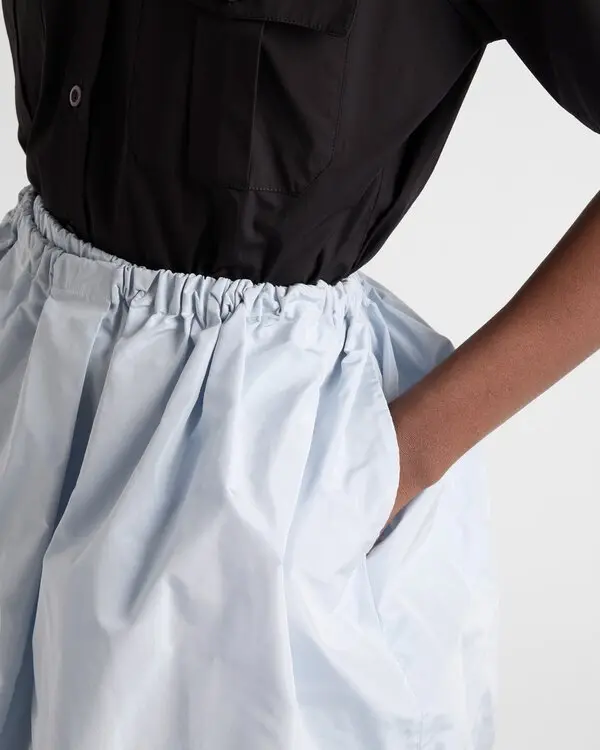 Prada Technical Taffeta Skirt - Astro