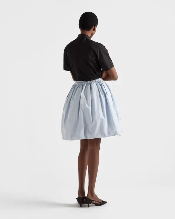 Prada Technical Taffeta Skirt - Astro