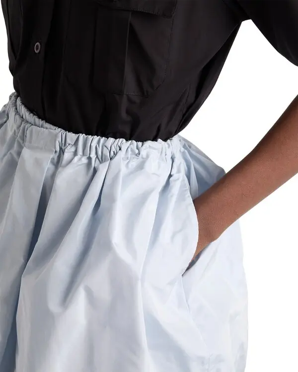 Prada Technical Taffeta Skirt - Light Blue