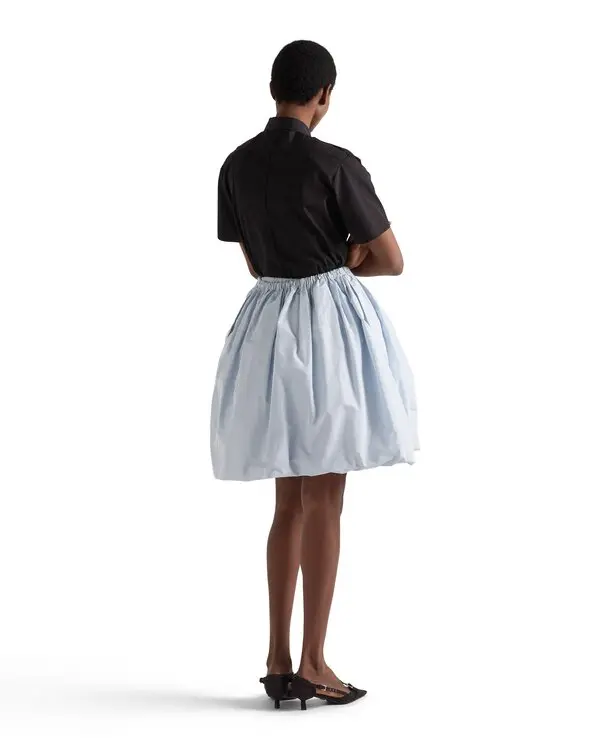 Prada Technical Taffeta Skirt - Light Blue