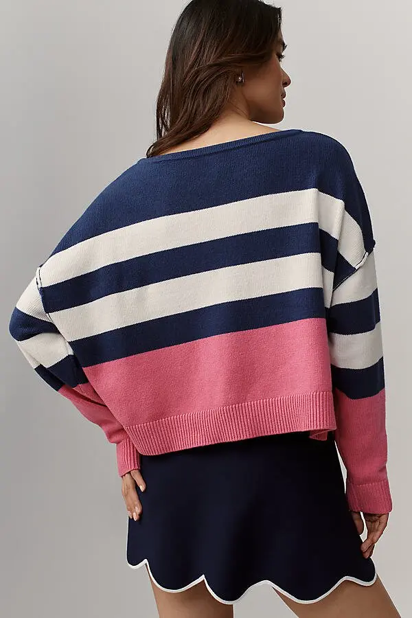 Maeve Nautical Icon Pullover Sweater