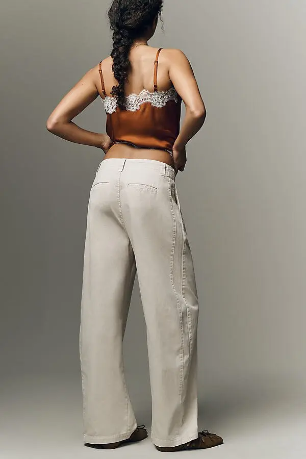 PISTOLA Pleated Barrel Trousers