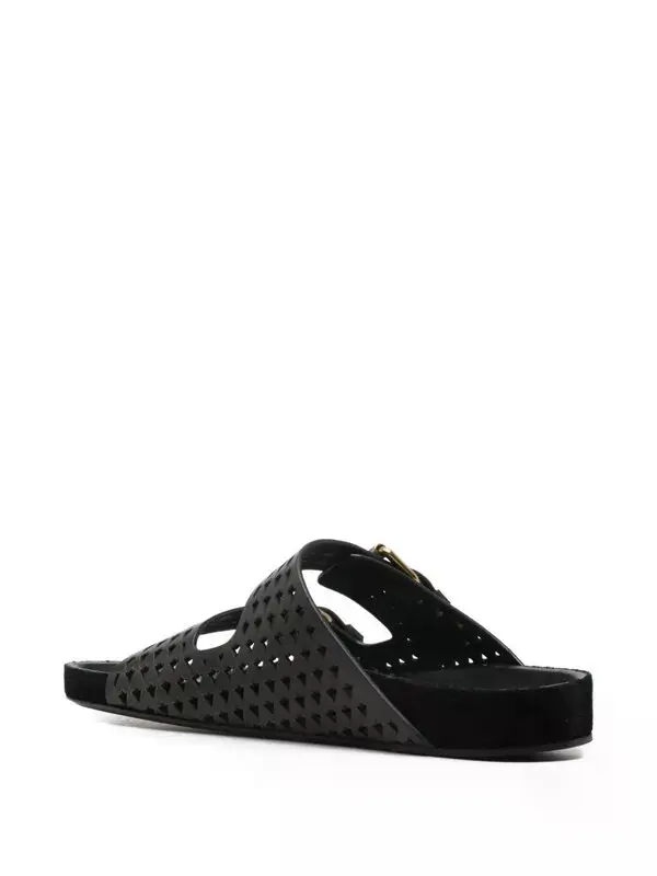 Isabel Marant Étoile Lennyo Cutout Buckle Flat Sandals