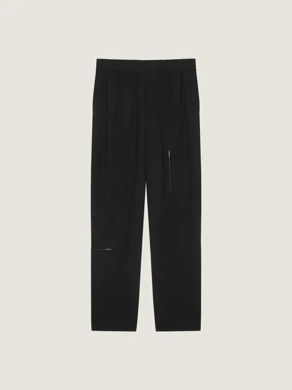 Givenchy Wool Crepe Trousers - Black