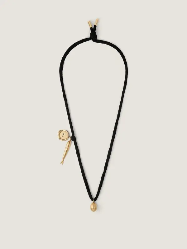 Givenchy Lucky Charms Necklace - Black/golden