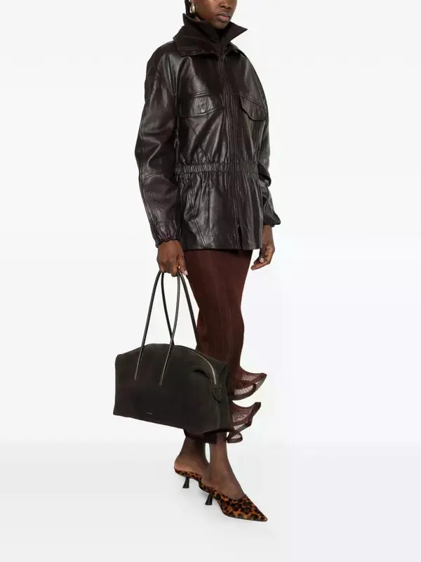 DEMELLIER Stockholm Suede Shoulder Bag - Brown