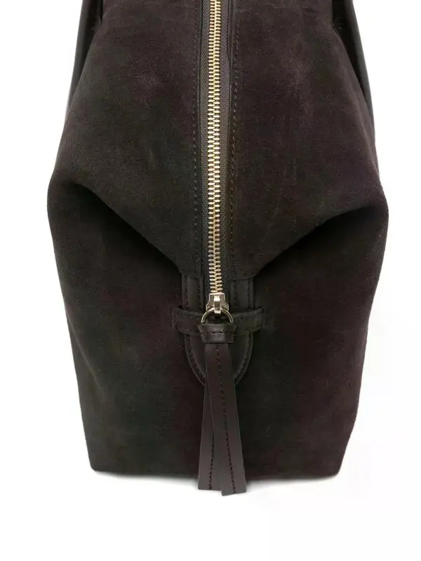 DEMELLIER Stockholm Suede Shoulder Bag - Brown