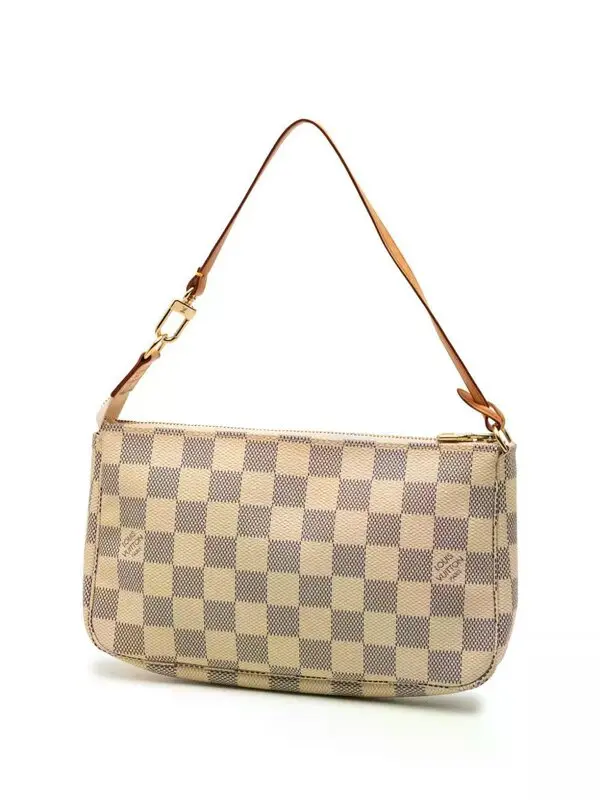 LOUIS VUITTON 2011 Damier Azur Pochette Accessoires - White