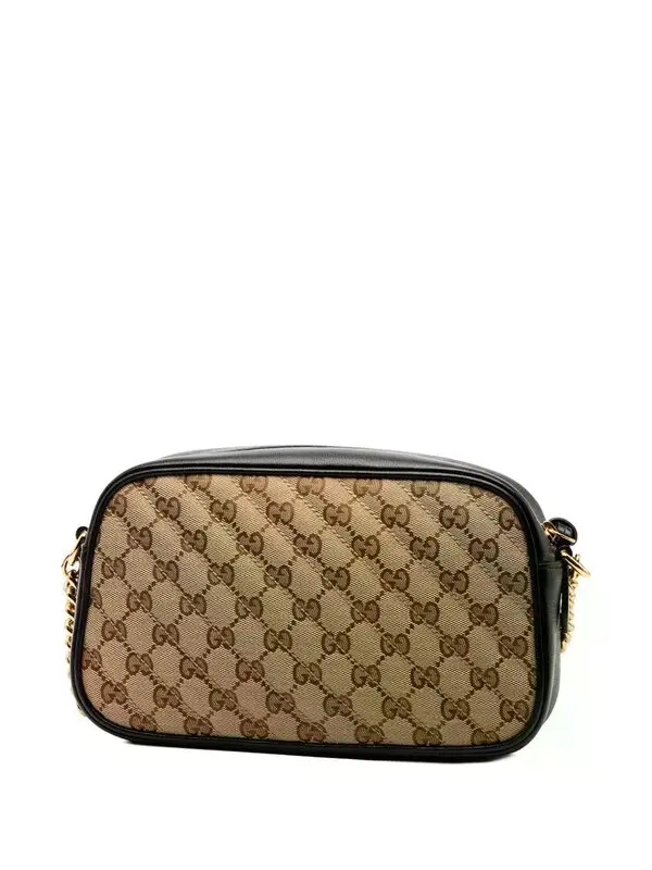 Gucci Gg Marmont Matelassé Canvas Crossbody Bag - Brown